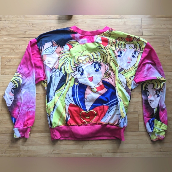 ROMWE | Sweaters | Rare Sailor Moon Anime Graphic Sweatshirt | Poshmark
